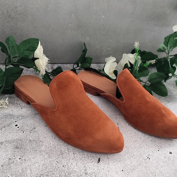 Brown Mules - Etsy