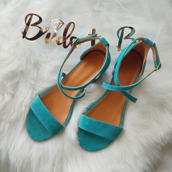 Turquoise Shoes - Etsy