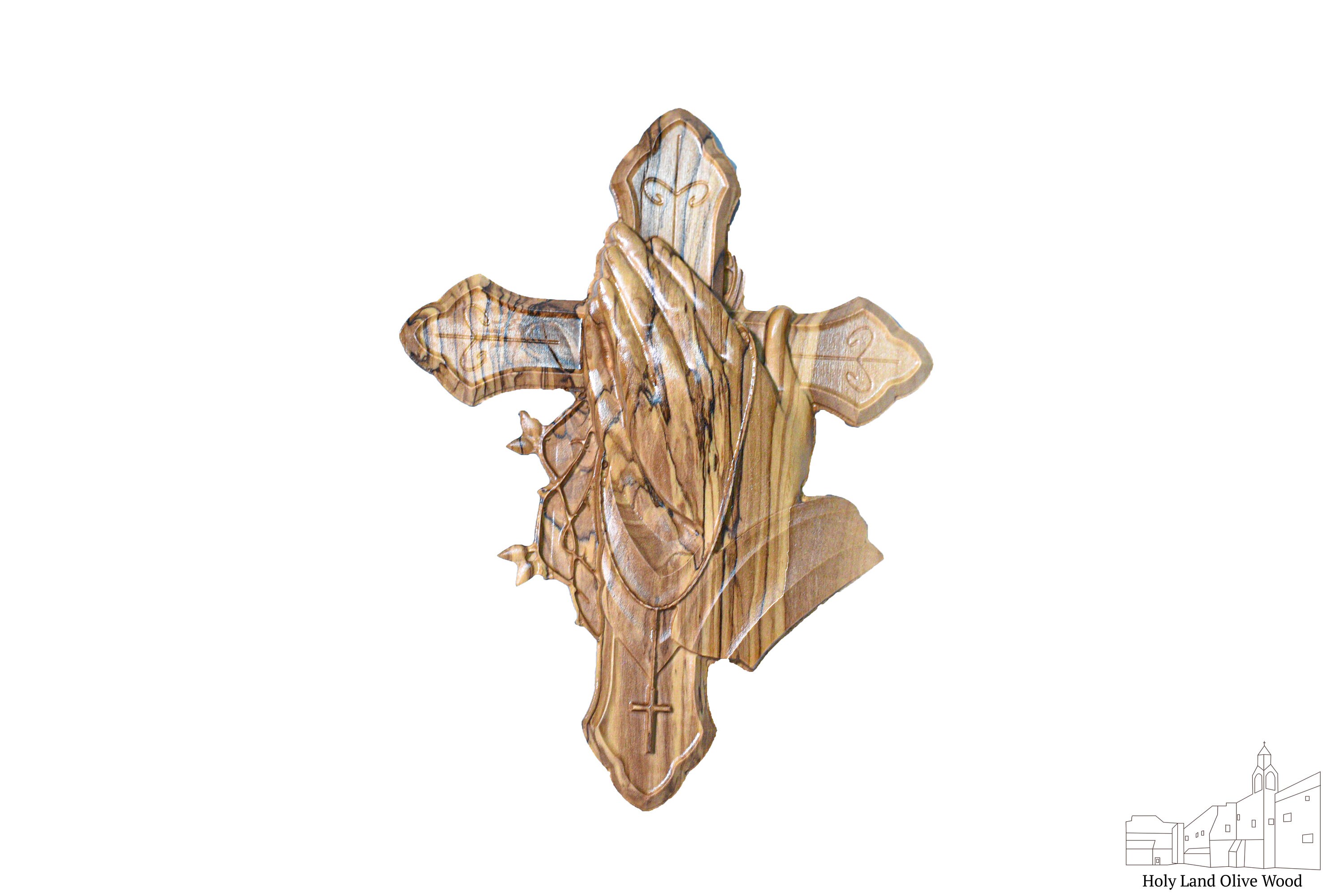 Pary Hand in Cross Made of Olive Wood - Etsy