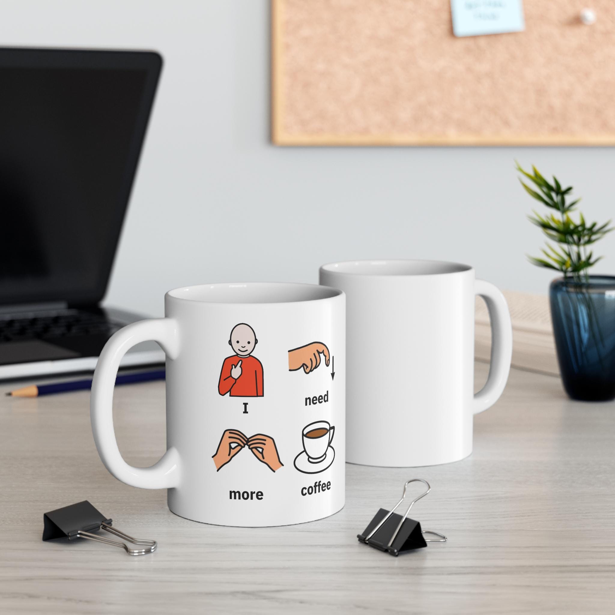 SLP Gift I Need More Coffee AAC Symbols PECS Speech Therapy Pathologist ...