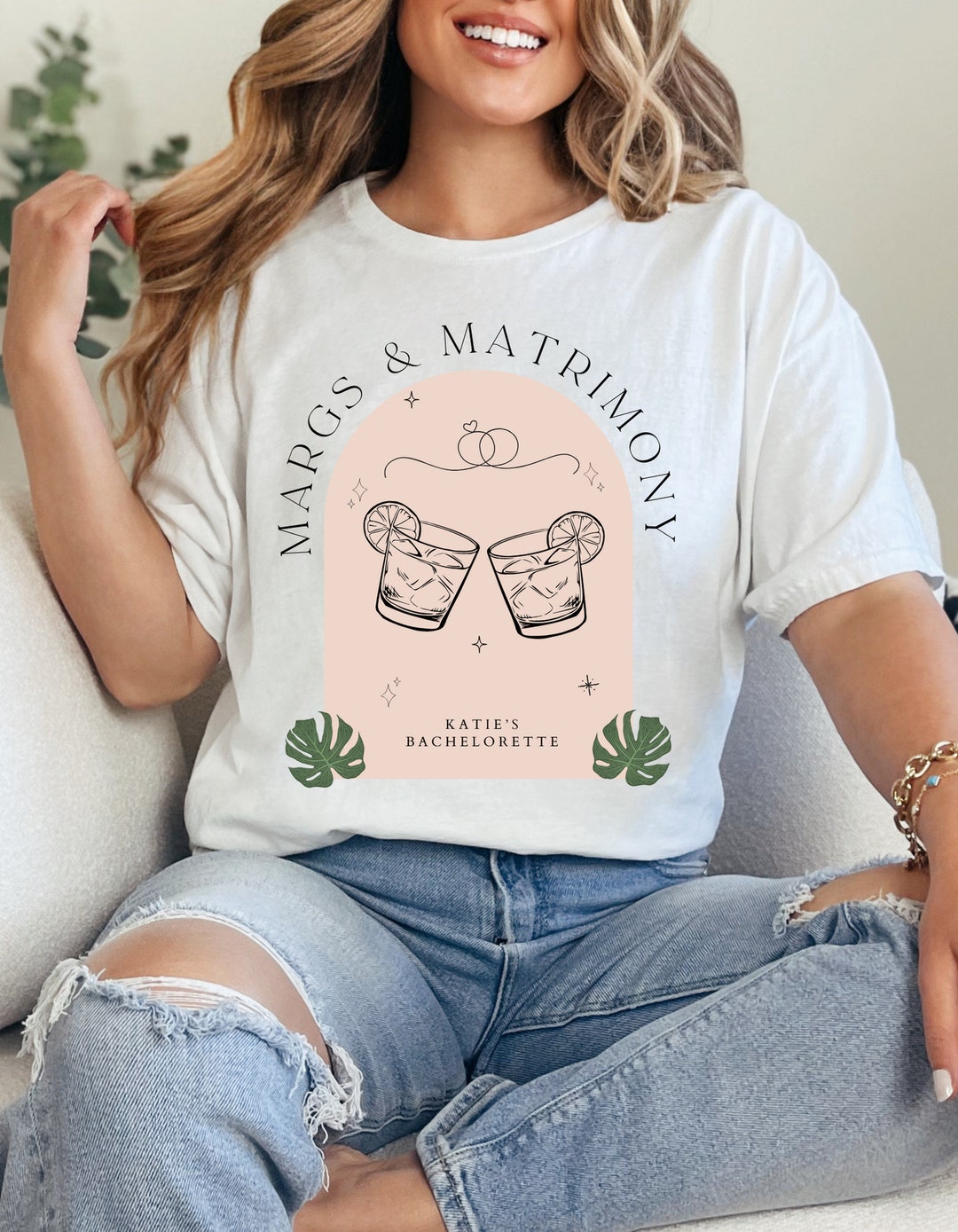 Vintage Personalized Margs and Matrimony Bachelorette Party Custom ...