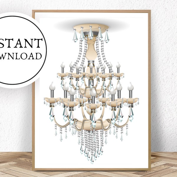 Chandelier Wall Art - Etsy