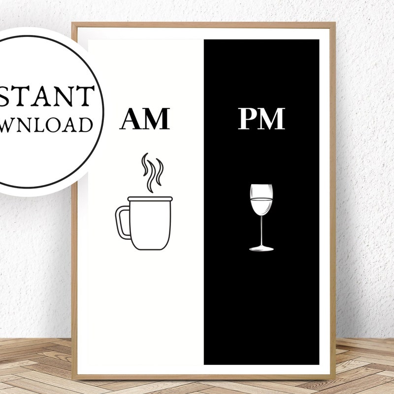 Am Pm Sign - Etsy
