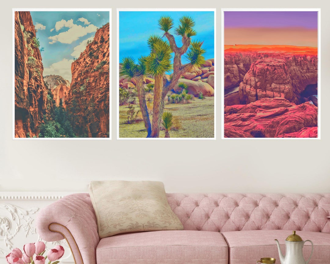 Southwestern Decor Set of 3 Prints Arizona Desert Print Bohemian Decor ...