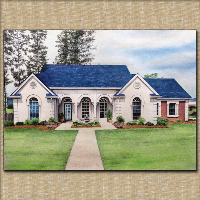 Colored Pencil House - Etsy
