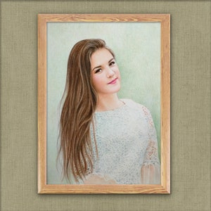 Pencil Commission Custom Girls Portrait From Photo. Girlfriend ...