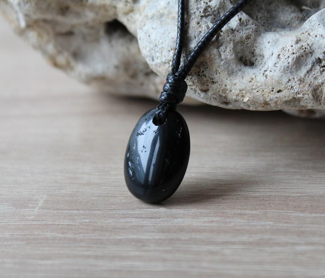 Black Tourmaline Necklace Men Black Tourmaline Pendant Women Healing ... Black Tourmaline Necklace Men Black Tourmaline Pendant Women Healing ...