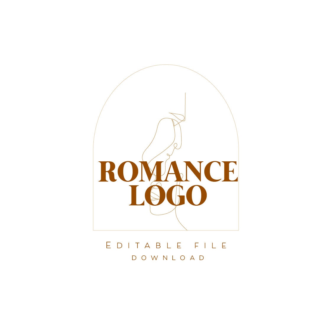 Romantic Logo DOWNLOADABLE TEMPLATE - Etsy