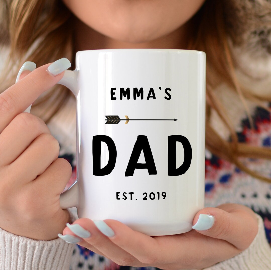 New Dad Gift, New Dad Mug, Tazza personalizzata, Tazza per nuovi papà ...