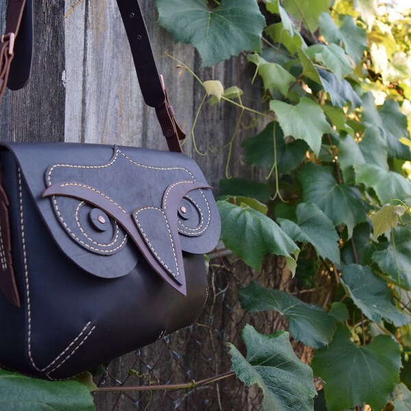 Leather Owl - Etsy
