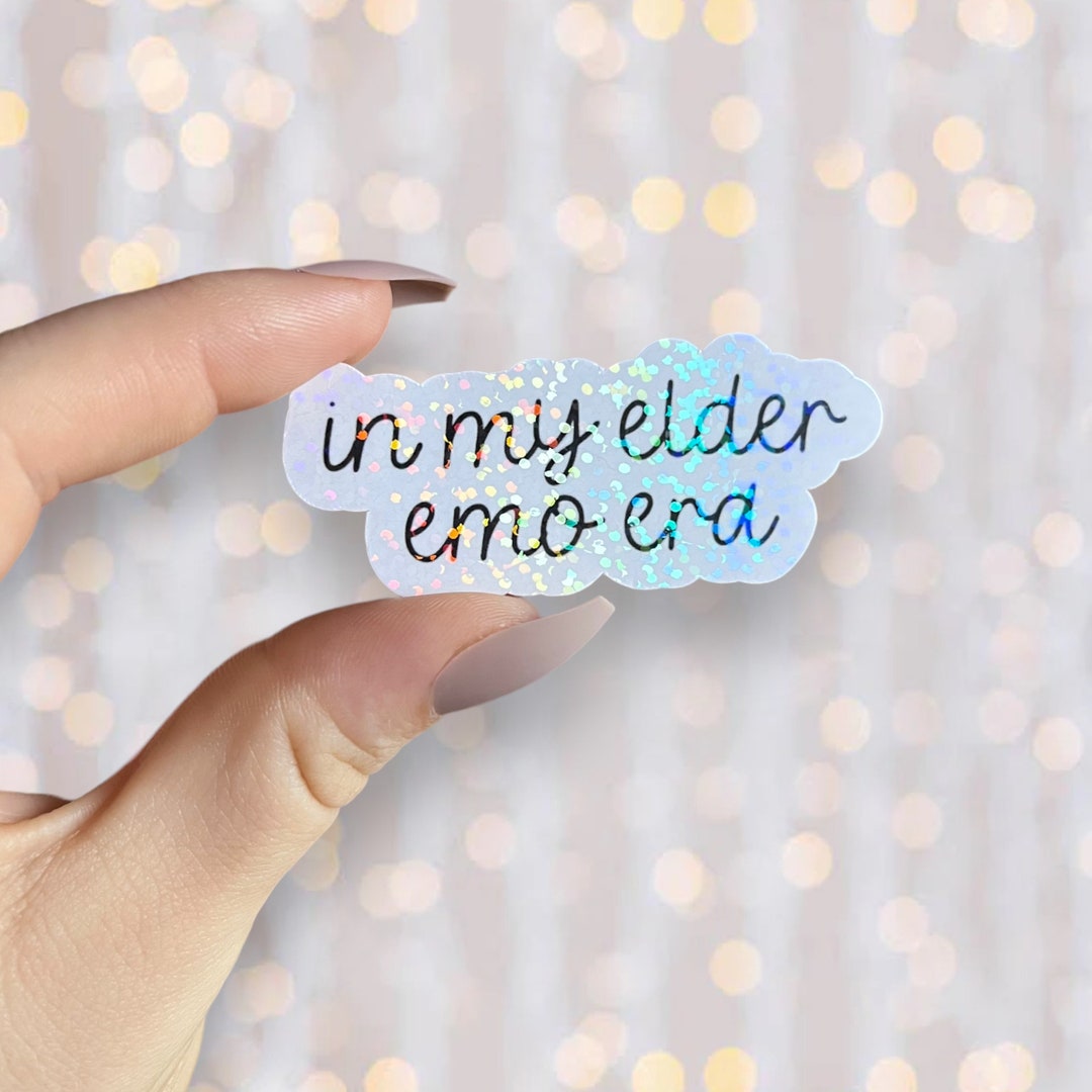 Elder Emo Era Sticker | Holographic Waterproof Kindle Laptop | Vinyl ...