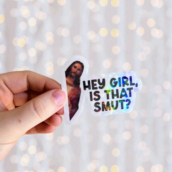 Holographic Smut Sticker - Etsy