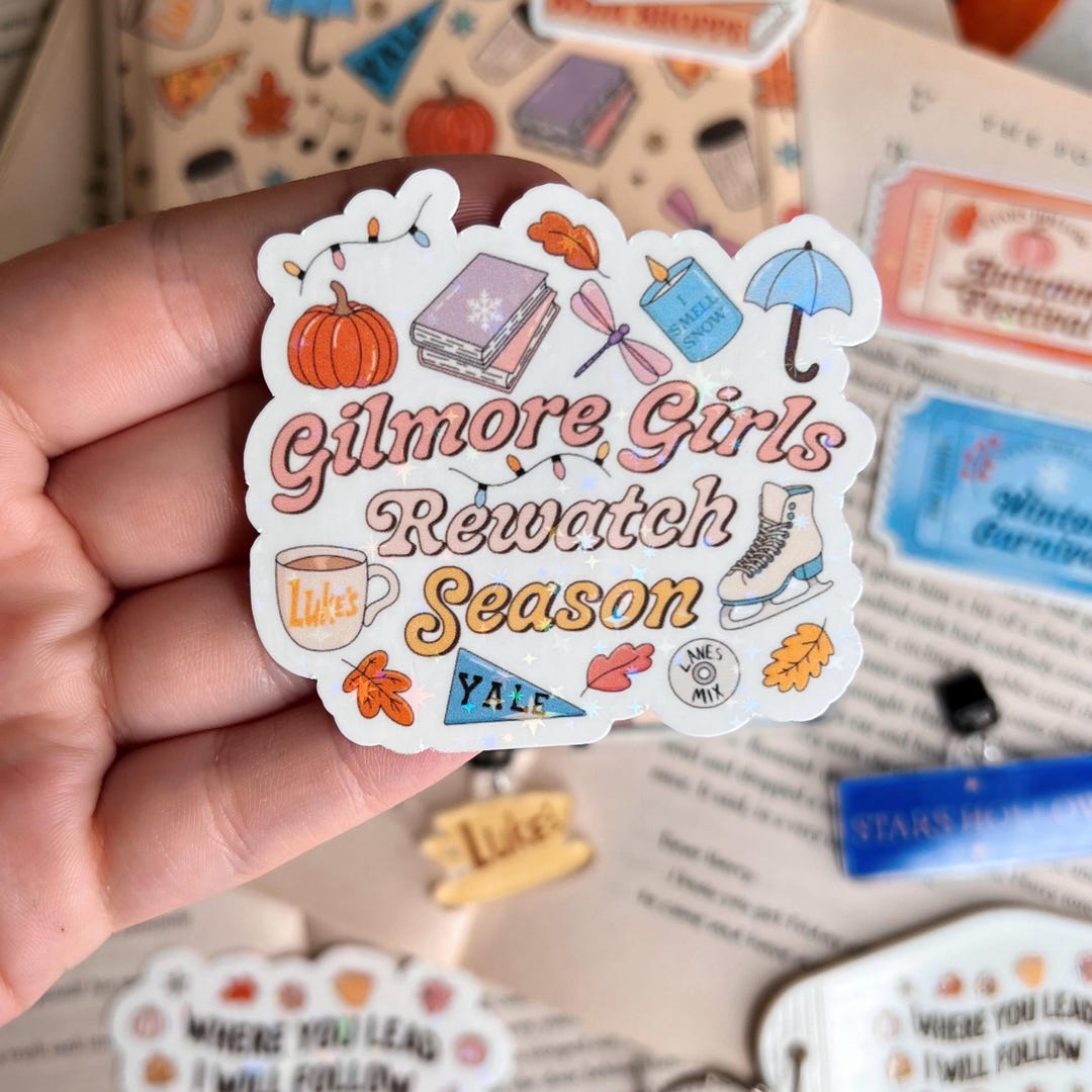 Gilmore Girls Sticker Gilmore Girls Rewatch Season Holographic Sticker ...