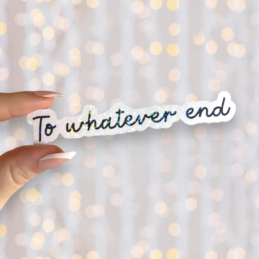 TOG Sticker to Whatever End Sticker Holographic Waterproof Vinyl Book ...
