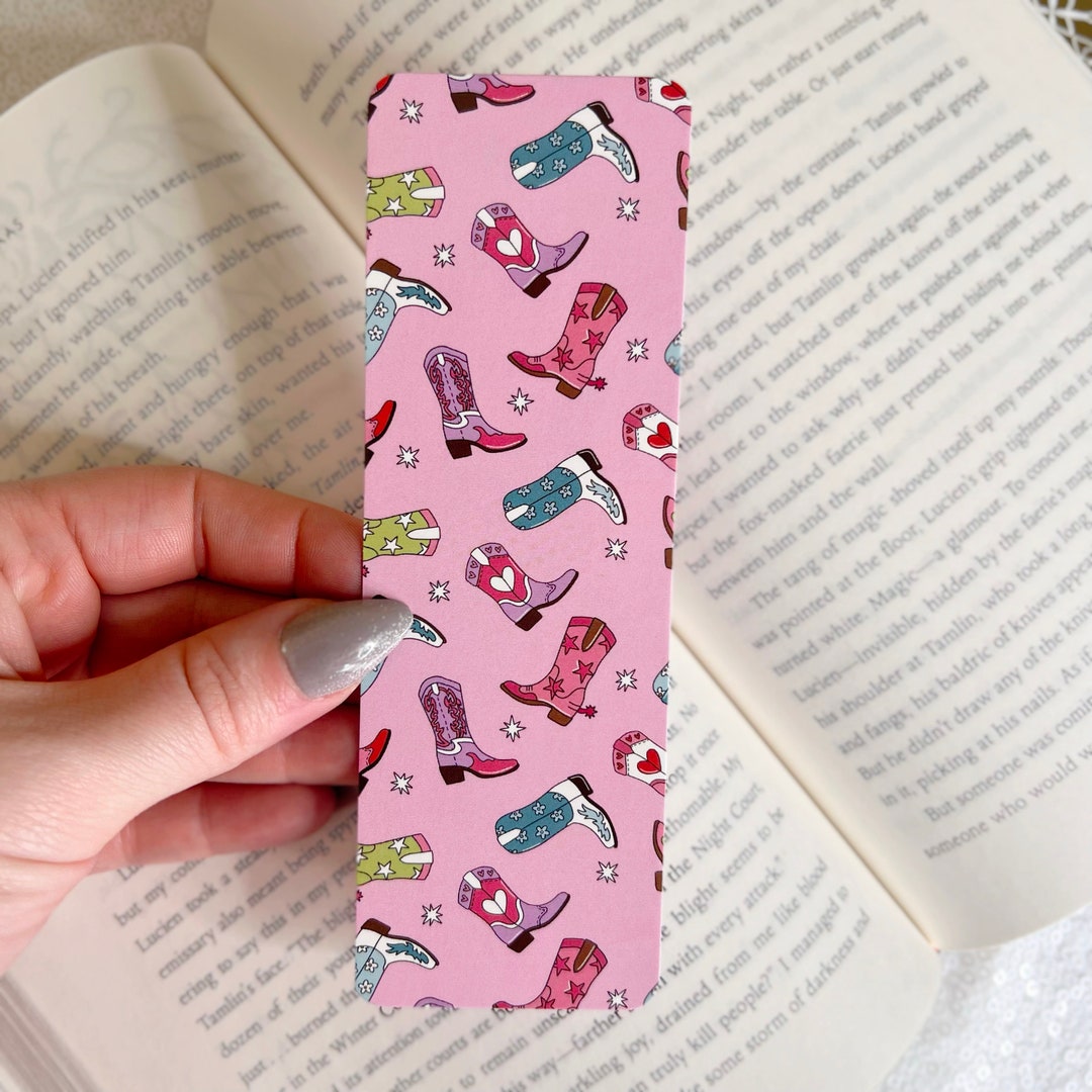 Bookmark | Cowgirl Bookmark | Cowgirl Boots | Bookish Gift | Gift for ...