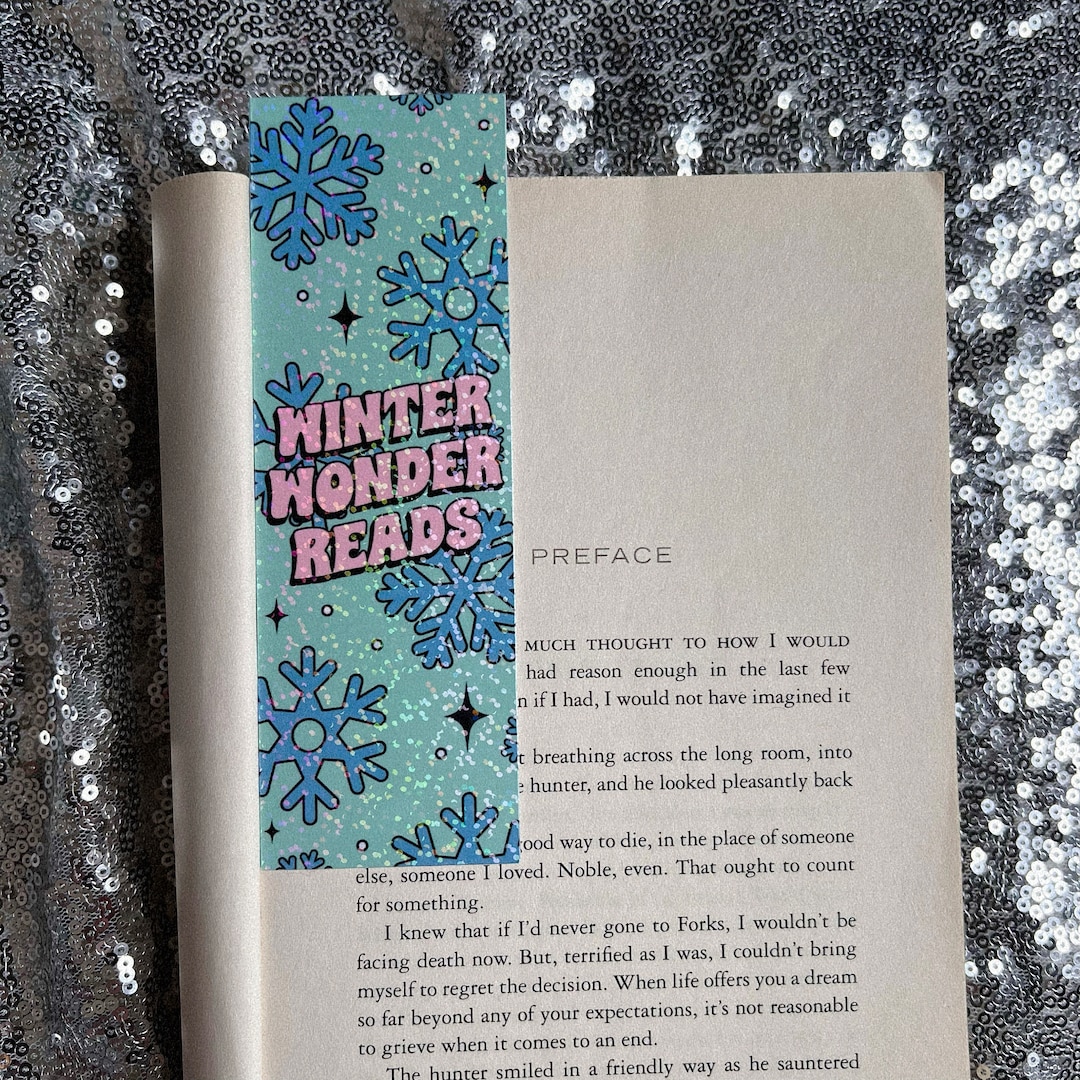 Holographic Bookmark Winter Wonder Reads Bookmark Bookish Gift Gift for ...
