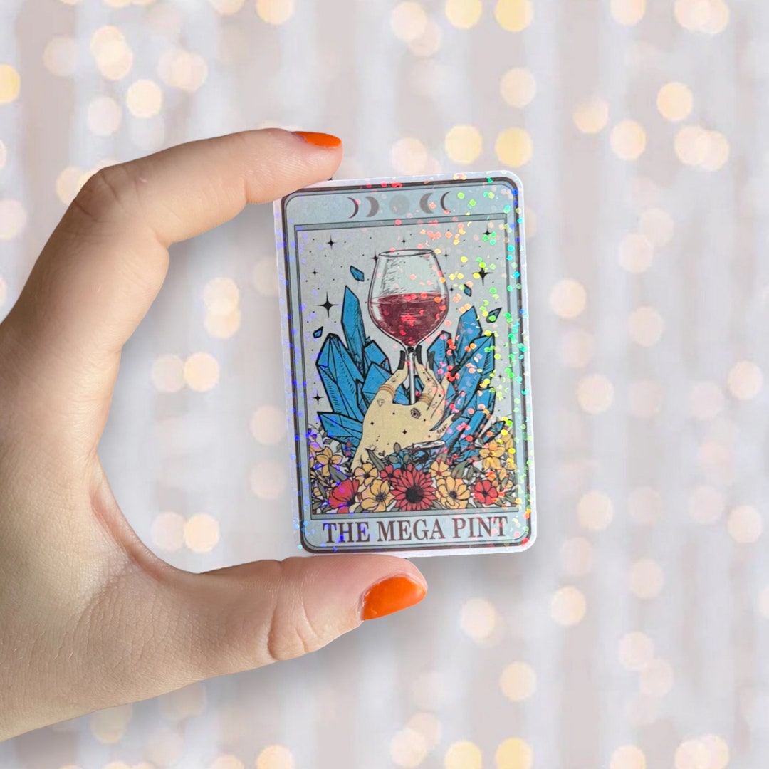 Wine Tarot Sticker the Mega Pint Tarot Card Sticker Holographic ...