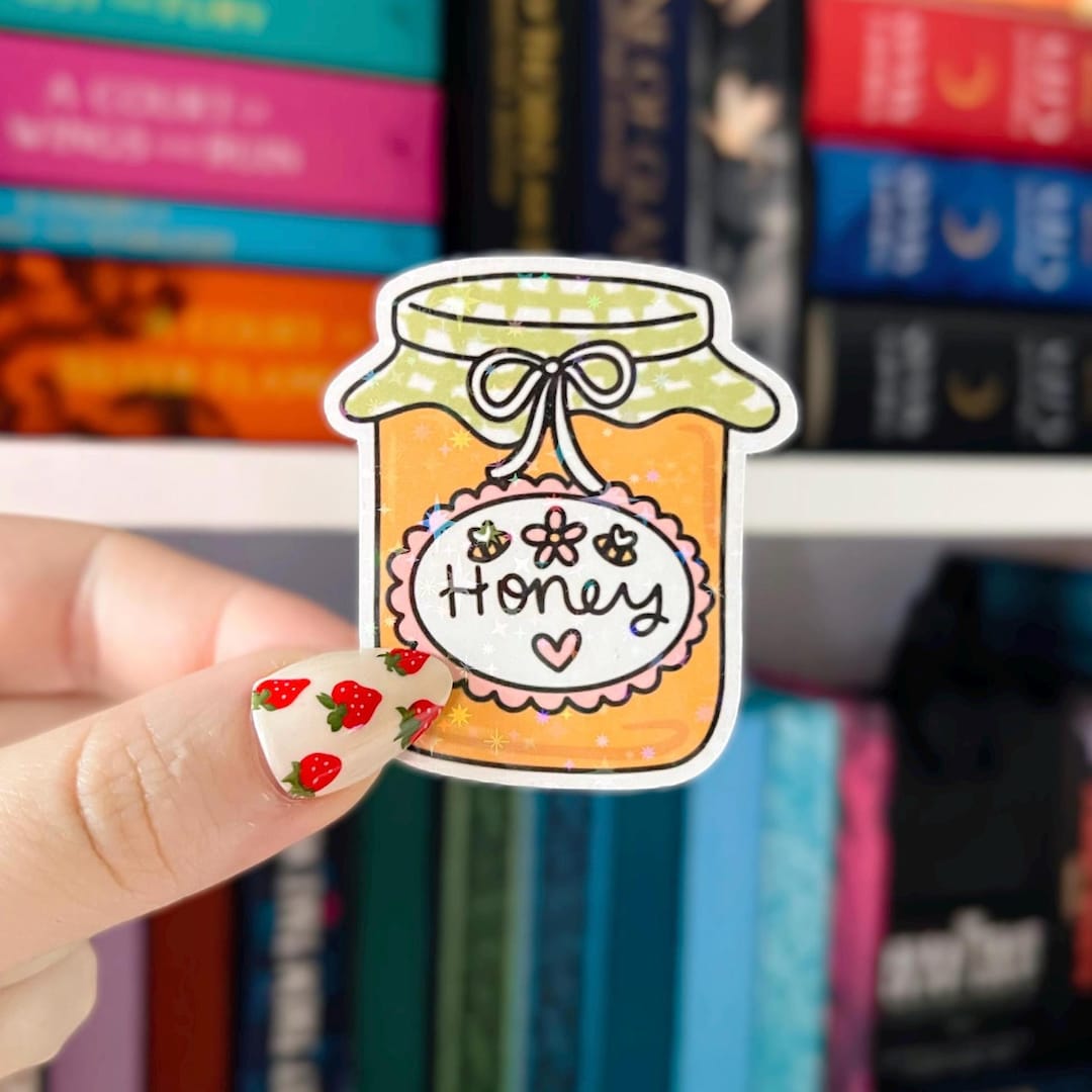 Honey Sticker | Holographic Cottagecore Sticker | Kindle Sticker ...