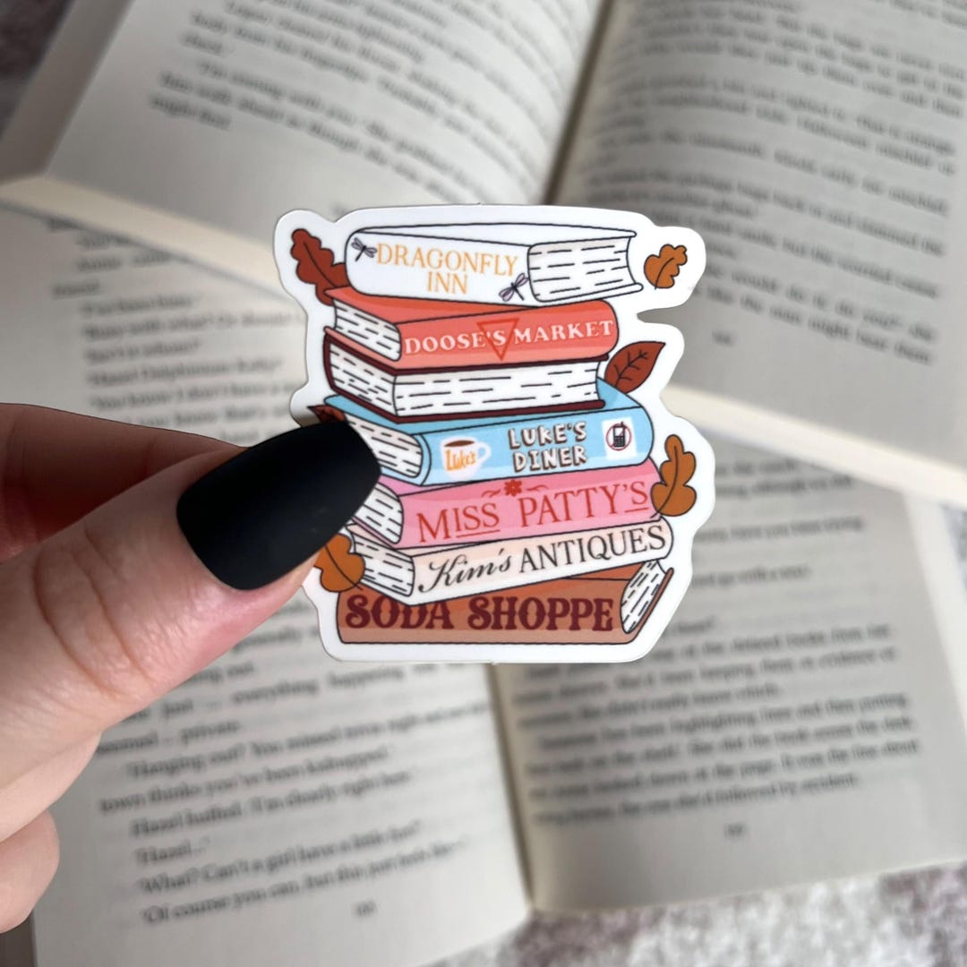 Gilmore Girls Sticker Stars Hollow, Lukes Diner Bookish Sticker ...