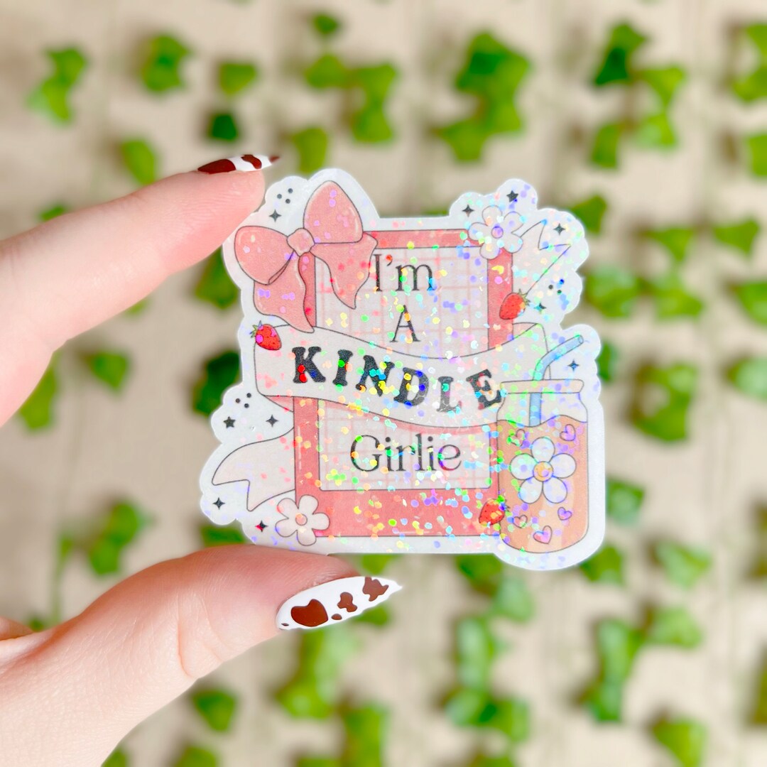 Coquette Kindle Girlie Sticker | Holographic Sticker | Waterproof ...