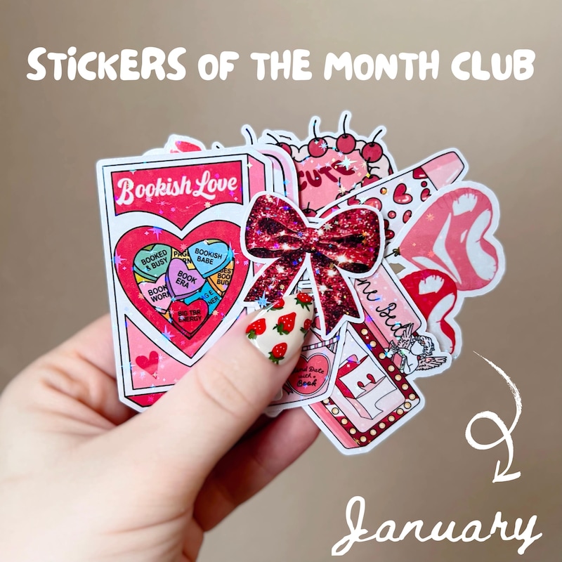 Book Sticker Valentine - Etsy