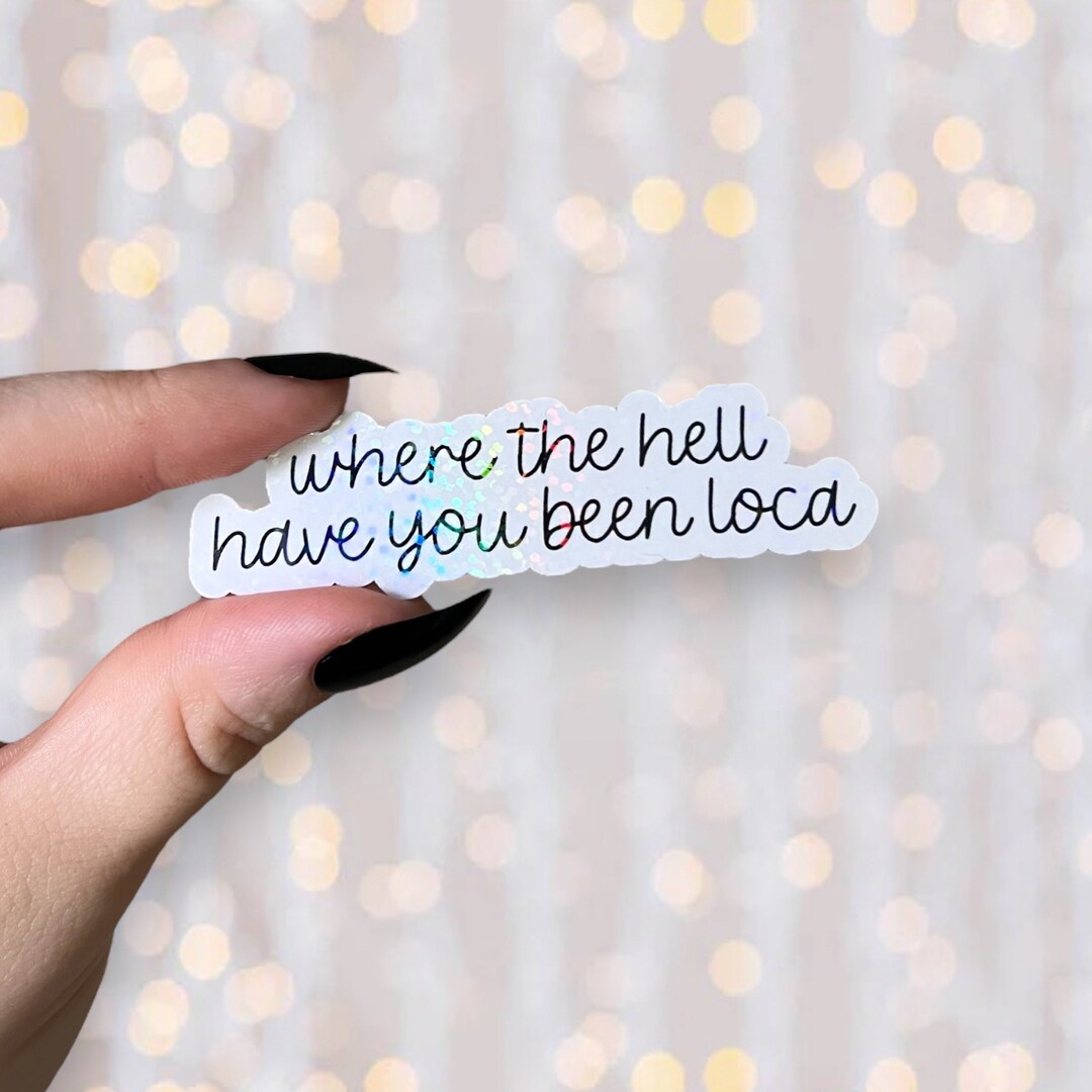 Bookish Sticker | Holographic Loca Vinyl Glitter Sticker | Glitter ...