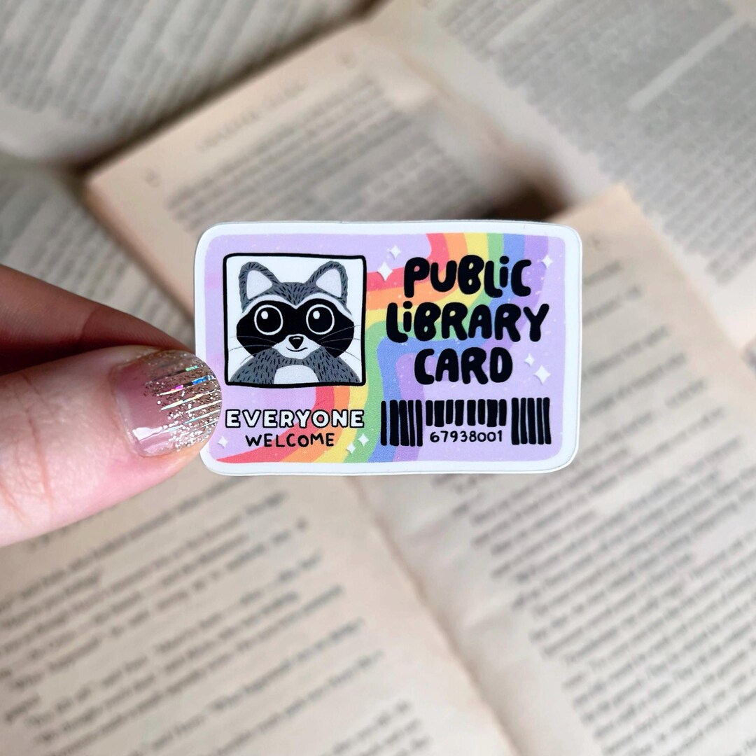 Reading Sticker | Public Library Card Sticker | Matte Kindle Sticker ...