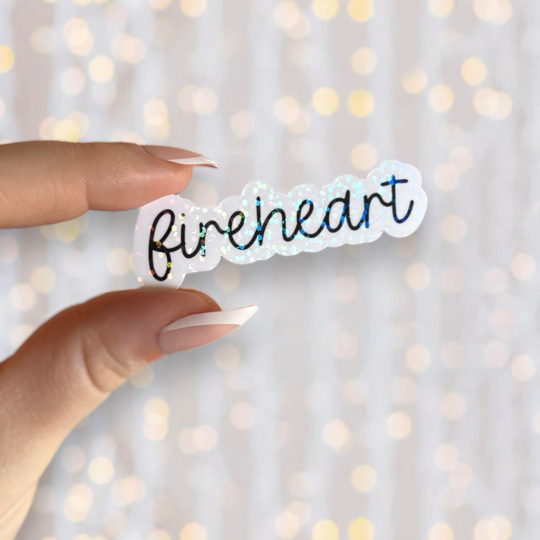 TOG Sticker Fireheart Sticker Holographic Waterproof Vinyl Book ...