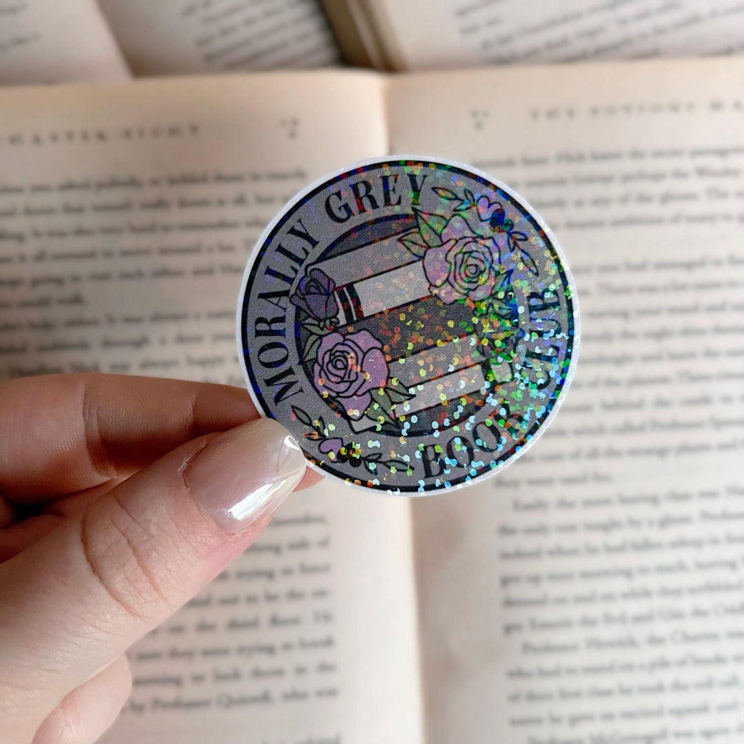 Reading Sticker | Holographic Morally Grey Book Club Sticker | E-reader ...