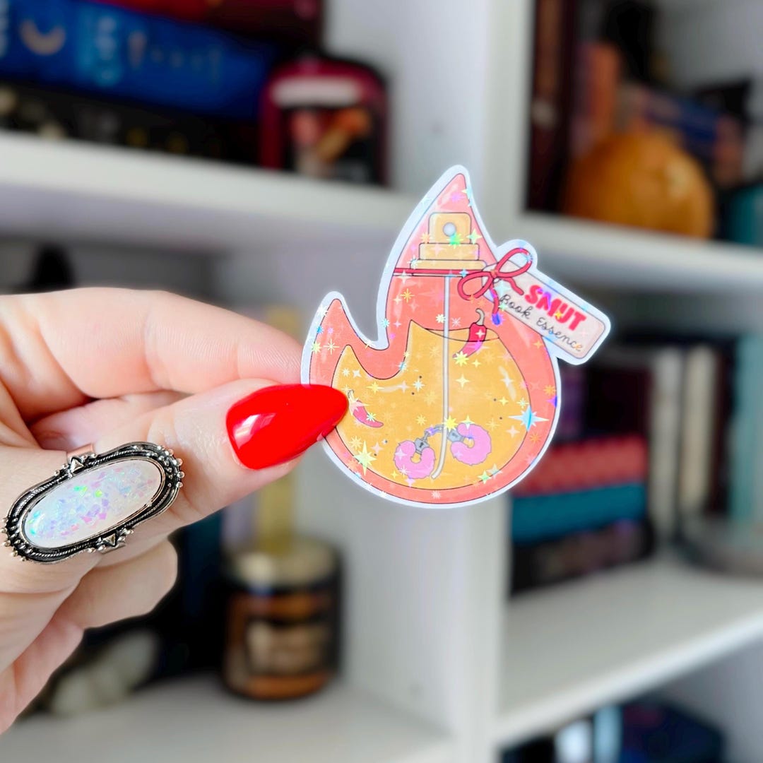 Smut Book Sticker | Spicy Bookish Perfume Bottle Sticker | Romance ...