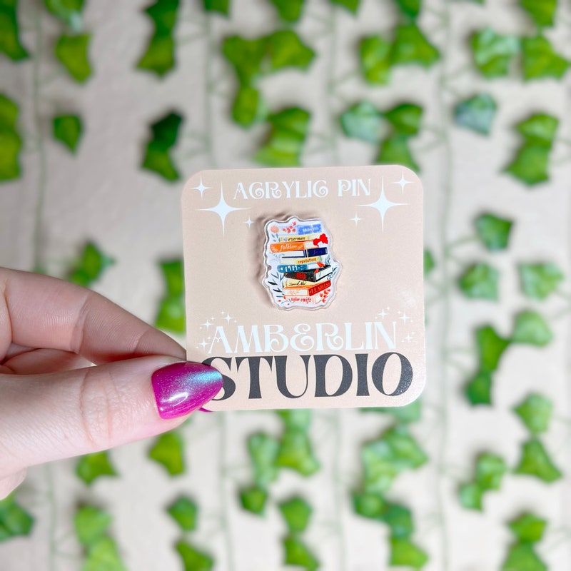 Book Pin - Etsy