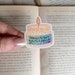 Reading Sticker | Holographic Thriller Book Candle Sticker | Laptop ...