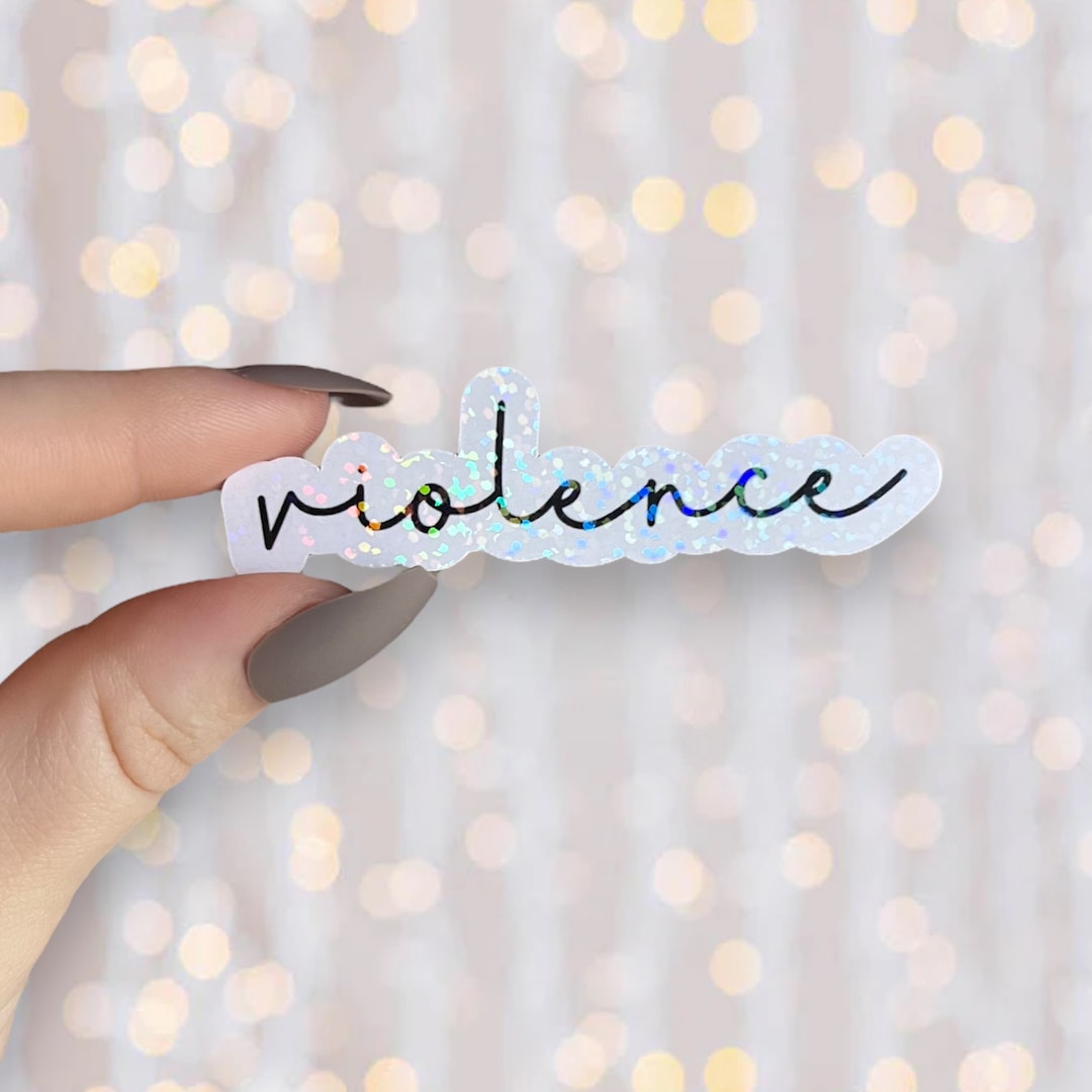 Violence Sticker Violet & Xaden Holographic Waterproof Vinyl Book ...
