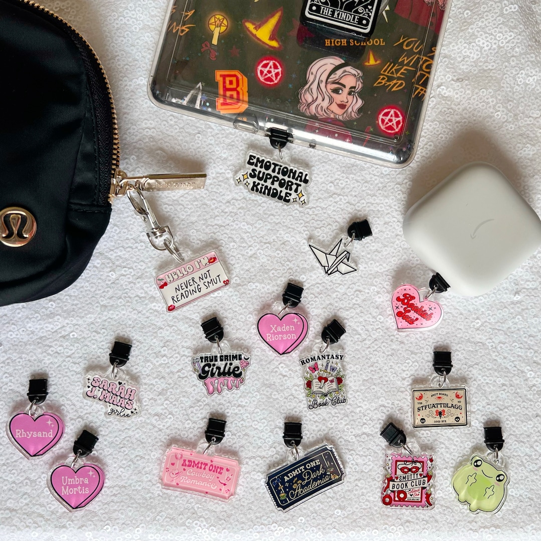 Bookish Dust Plug Charm | Kindle, Kobo Phone or USB Accessory | Acrylic ...