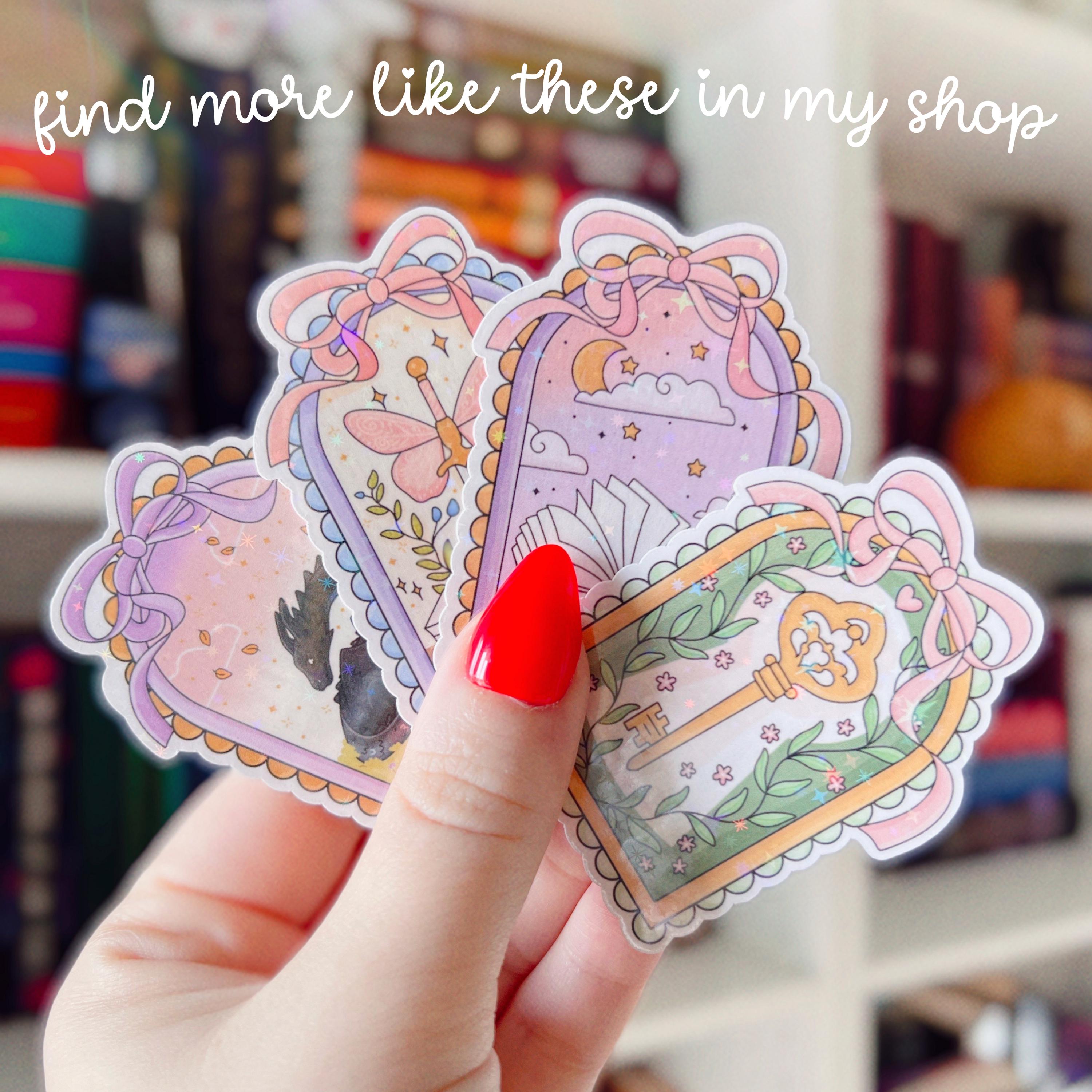 Book in the Clouds Window Sticker | Pastel Bookish Sky Vinyl Sticker ...