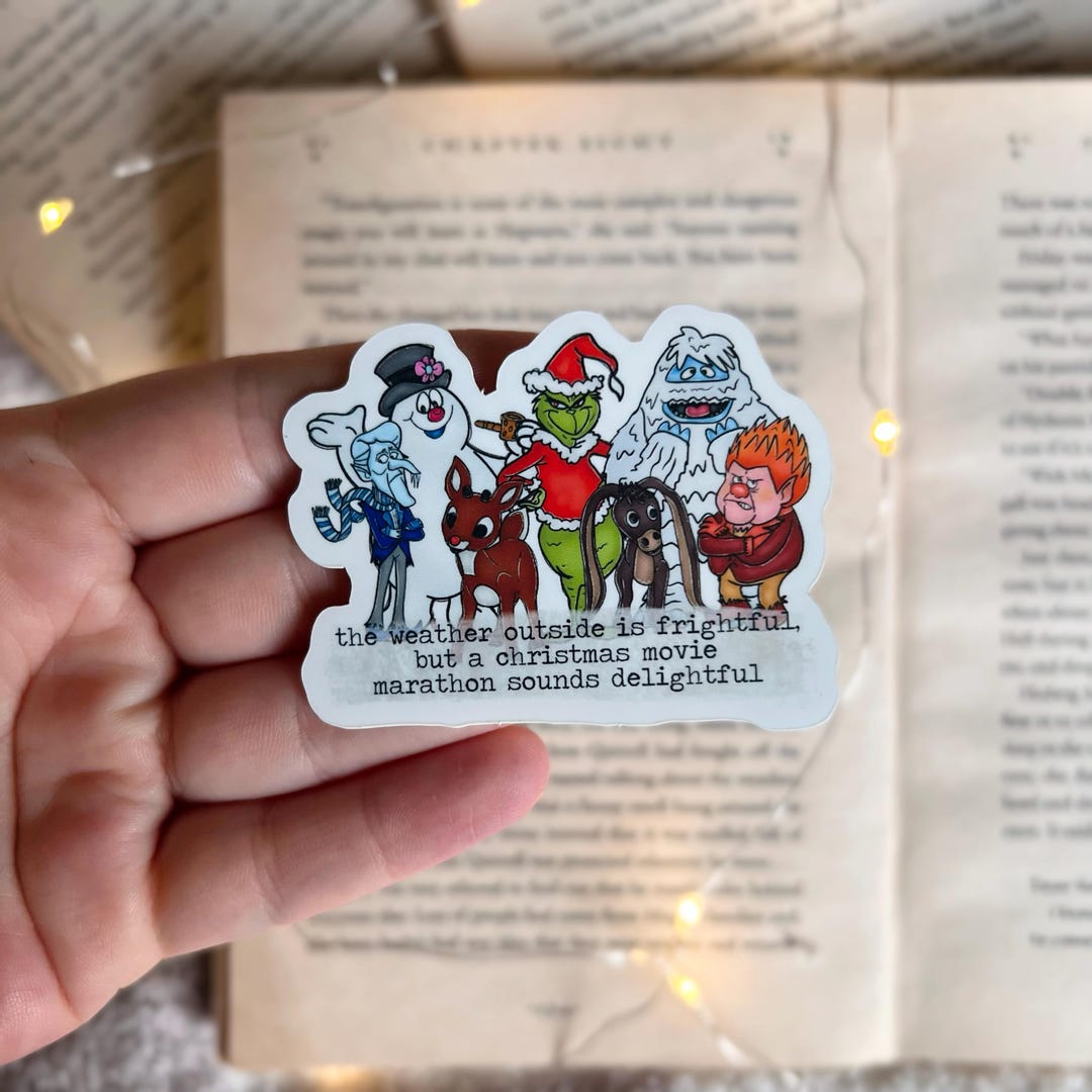 Christmas Movie Sticker Christmas Movie Marathon Waterproof Matte ...