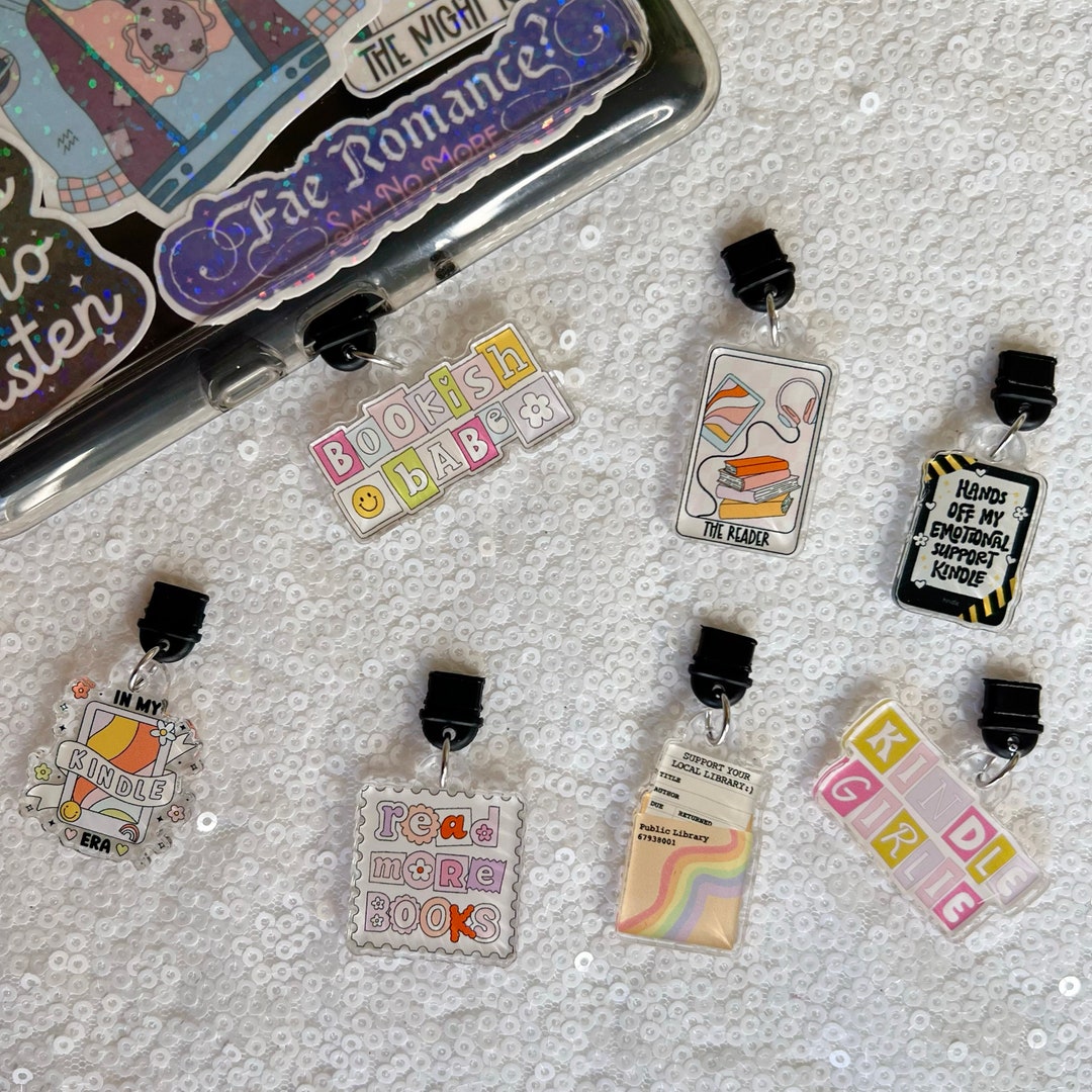 Kindle Charm, Phone Charm, USB Charm, Mini Keychain Charm | Bookish ...