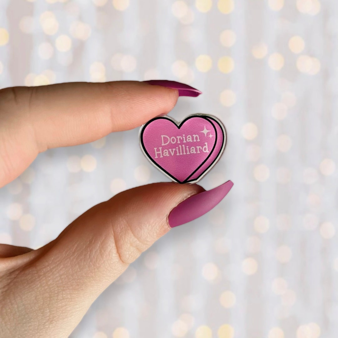 Bookish Boyfriend Pin Dorian Havilliard Acrylic Pin Book Inspired ...