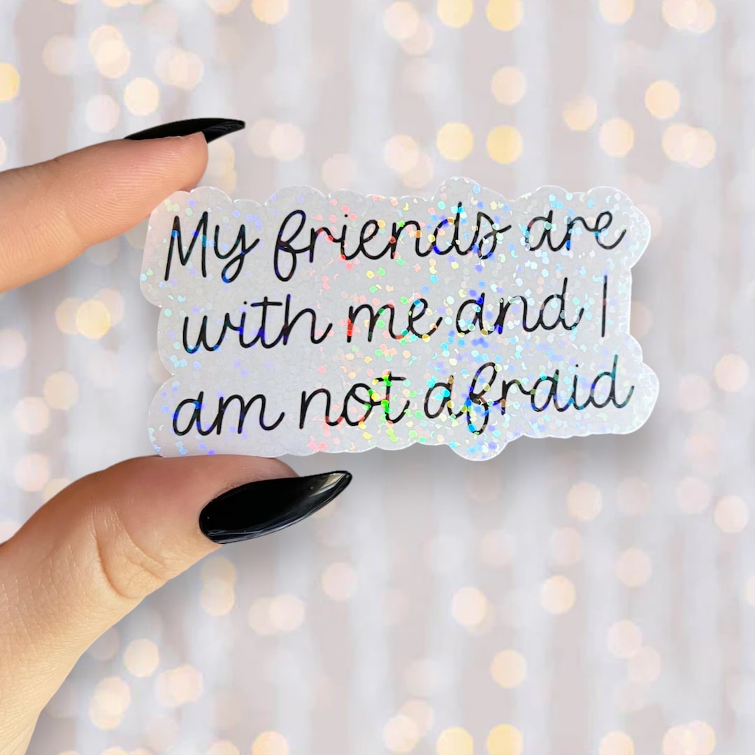 Lehabah Sticker Bookish Inspired My Friends Are With Me and I Am Not ...