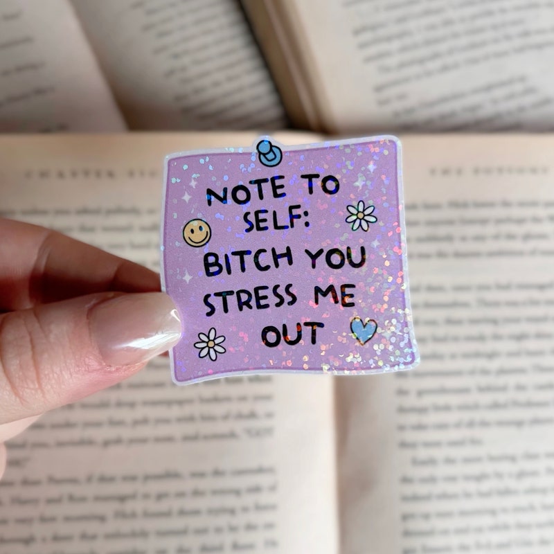 Stress Stickers Funny - Etsy