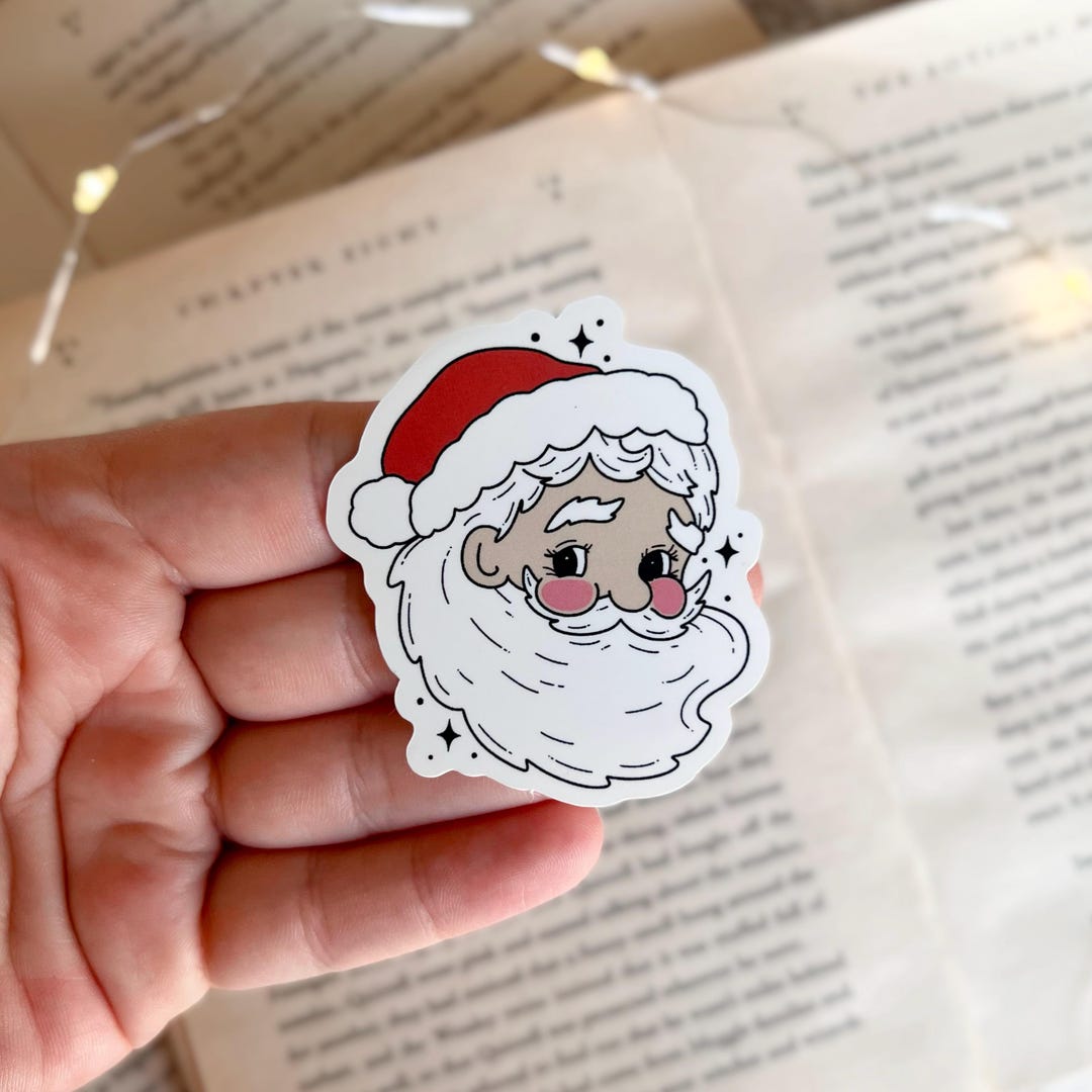 Christmas Sticker | Santa Claus Sticker | Waterproof Kindle Sticker ...