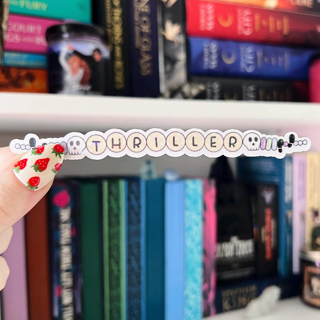 Thriller Reader Sticker | Friendship Bracelet Holographic Sticker ...
