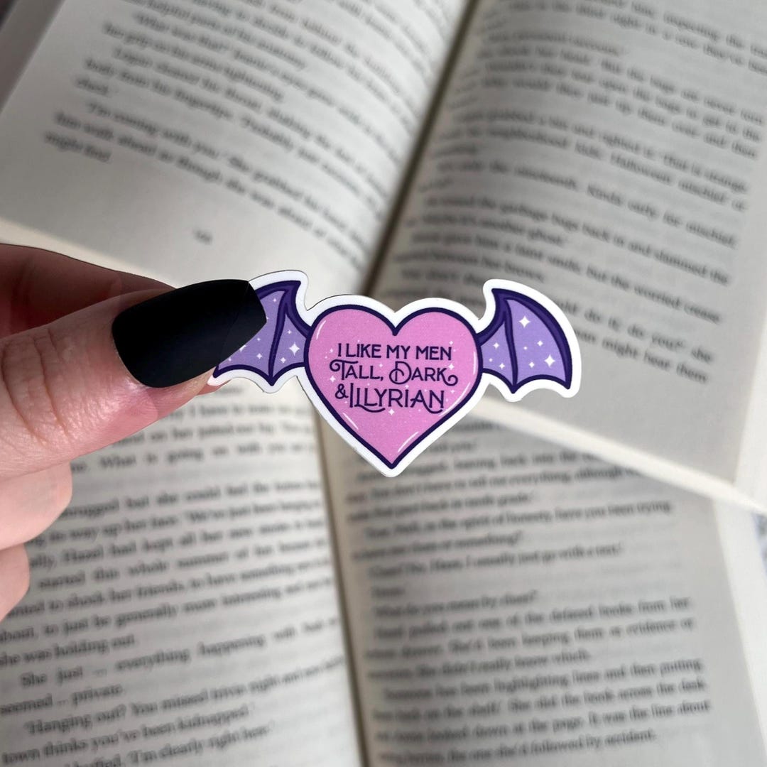 Book Sticker | I Like My Men Tall Dark & Illyrian Sticker | Matte ...