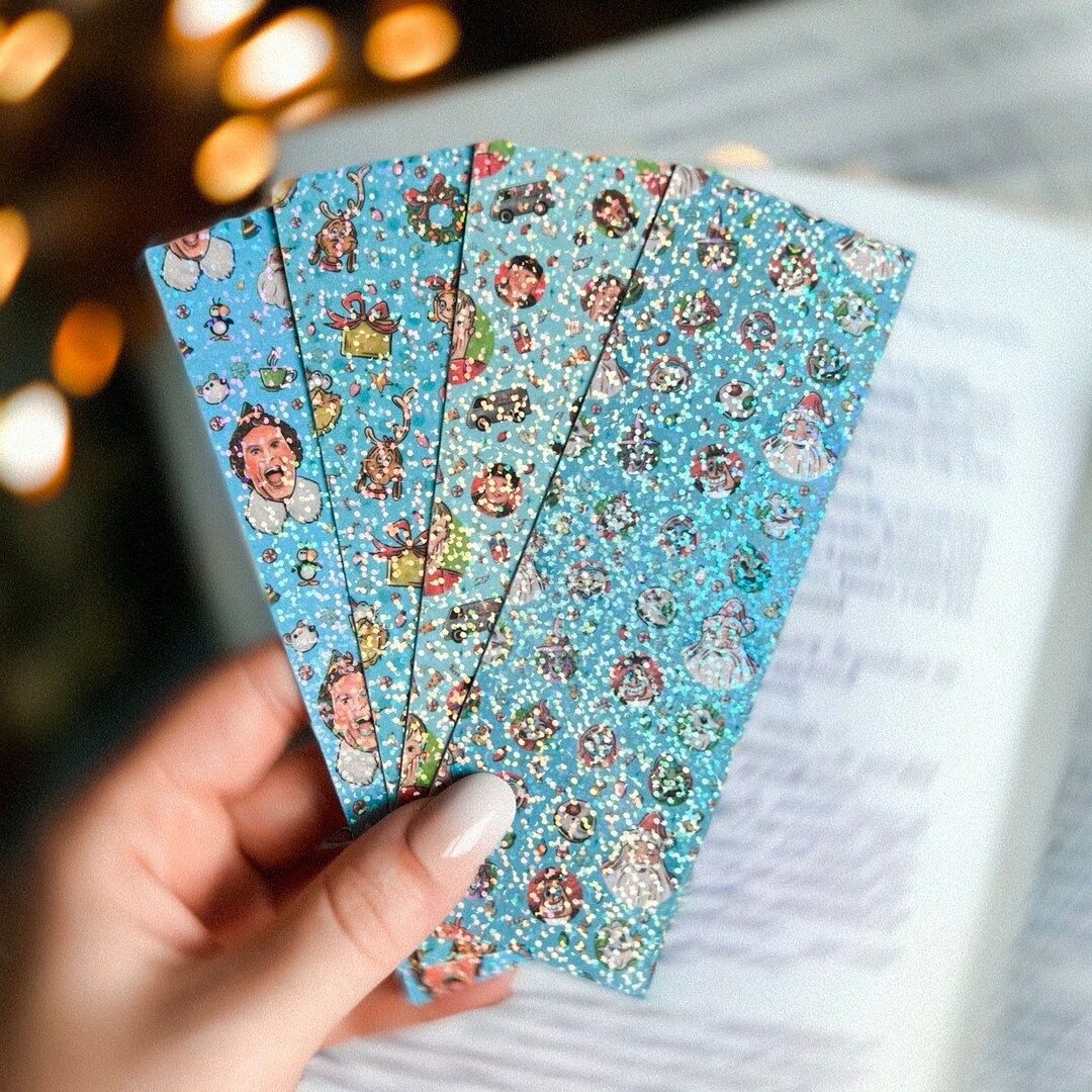 Christmas Bookmarks Holographic Movie Inspired Bookmarks - Etsy