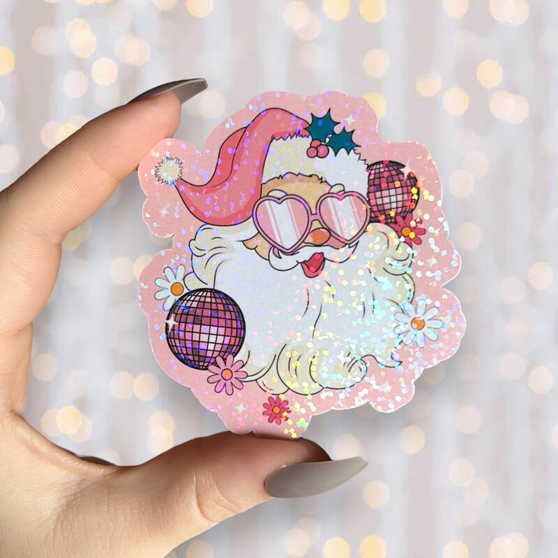 Santa Stickers - Etsy