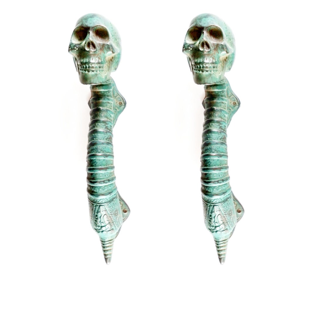 Skull Pull Door Handle Hardware Home Design - Etsy