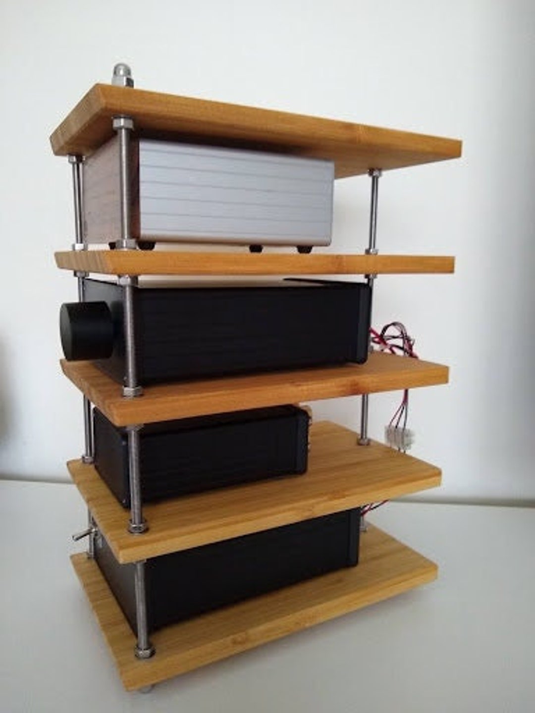 Industrial Threaded Rod Stand, Vinyl Stand, Audio Rack, Industrial ...