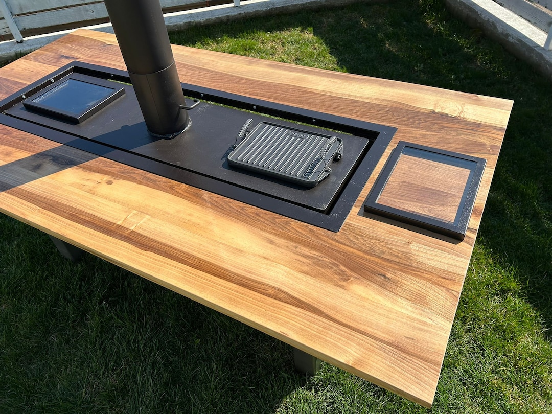 Bbq Table Gentlemen Movie, Custom BBQ Grill, Cooking Grate, Camping ...
