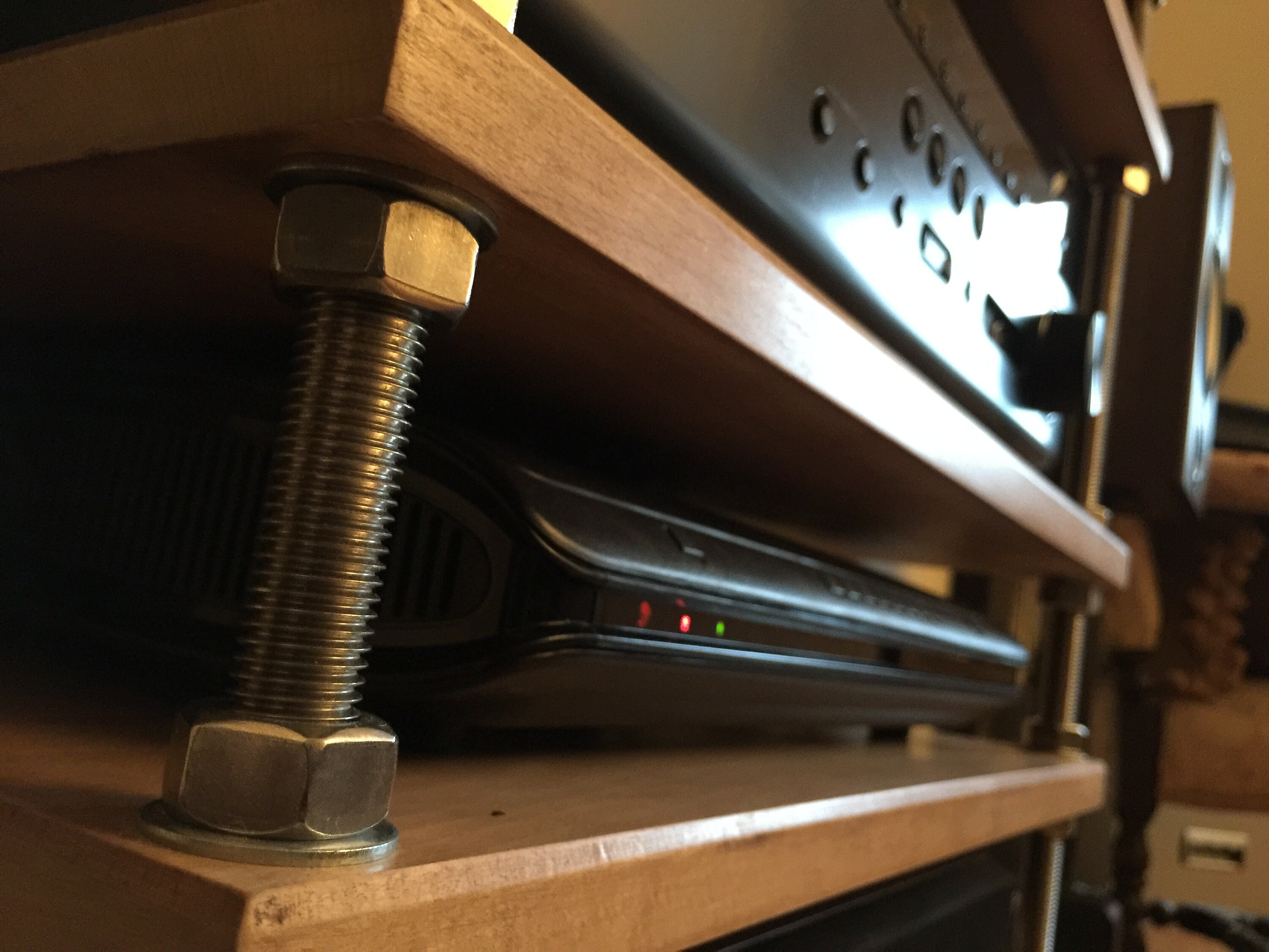 Threaded Rod Stand, Vinyl Record Stand, Shelving Cabinet, Industrial ...