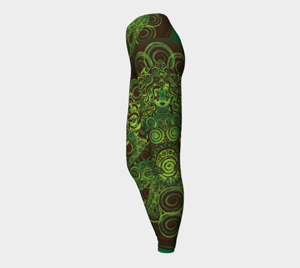 Celtic Pagan Fertility Goddess Yoga Leggings/activewear - Eco-friendly ...
